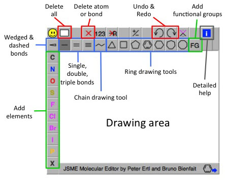 Drawing Structures Using JSME