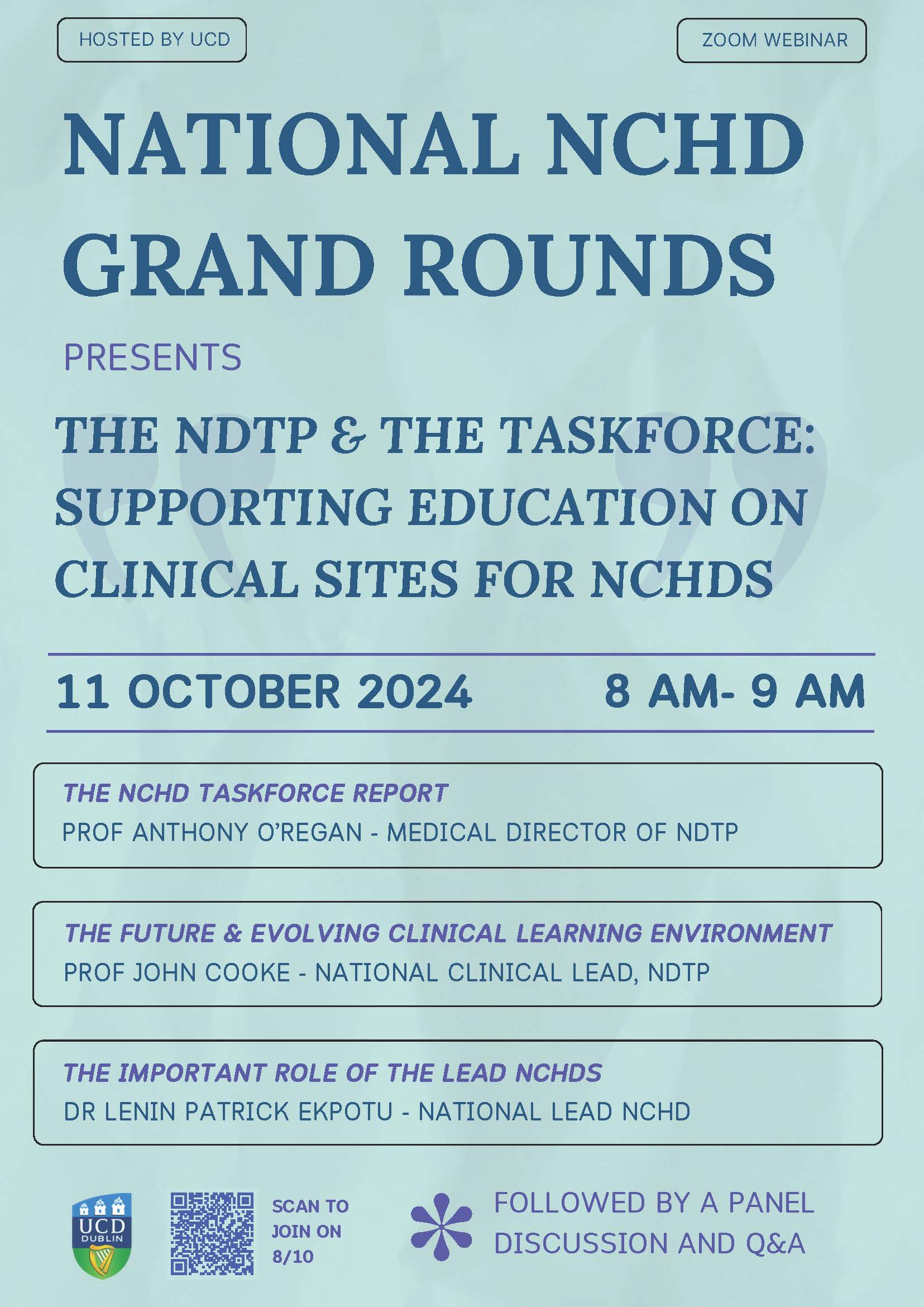 National NCHD Grand Rounds - UCD Health Affairs