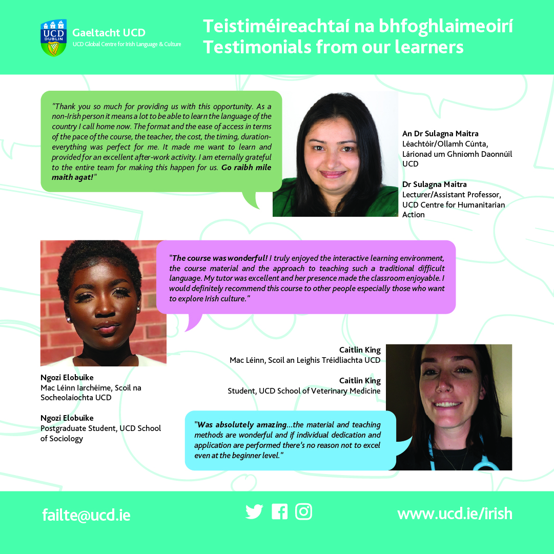Language Courses - Gaeltacht UCD