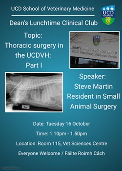 16 October 2018 - UCD School of Veterinary Medicine